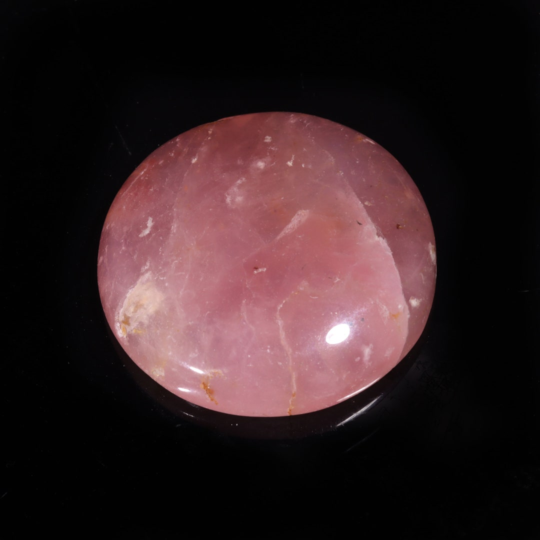 Fantastic Top Quality Natural Rose Quartz Round Shape Cabochon Loose ...
