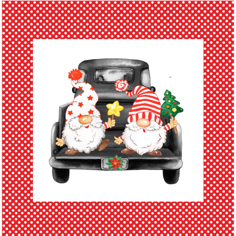 Christmas Gnomes Sign Holiday Gnomes Signs Christmas Truck - Etsy