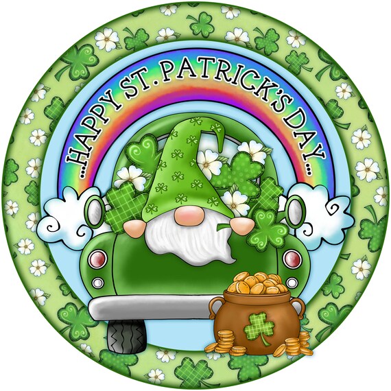 Happy St. Patricks Day Sign Irish Sign St. Patrick's Day | Etsy