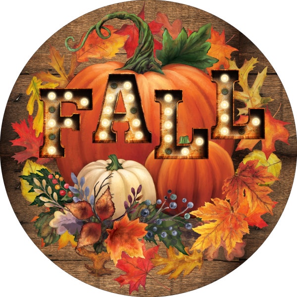 Round Fall Signs - Etsy