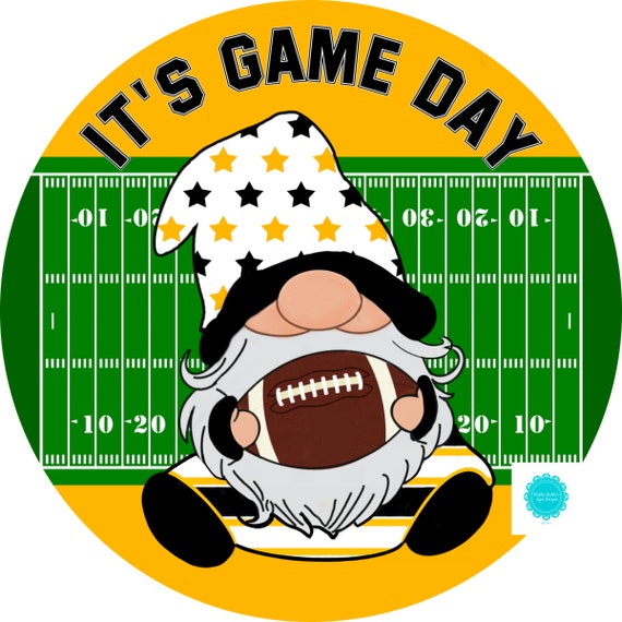 It's Game Day Sign Football Field Sign Black and Gold - Etsy