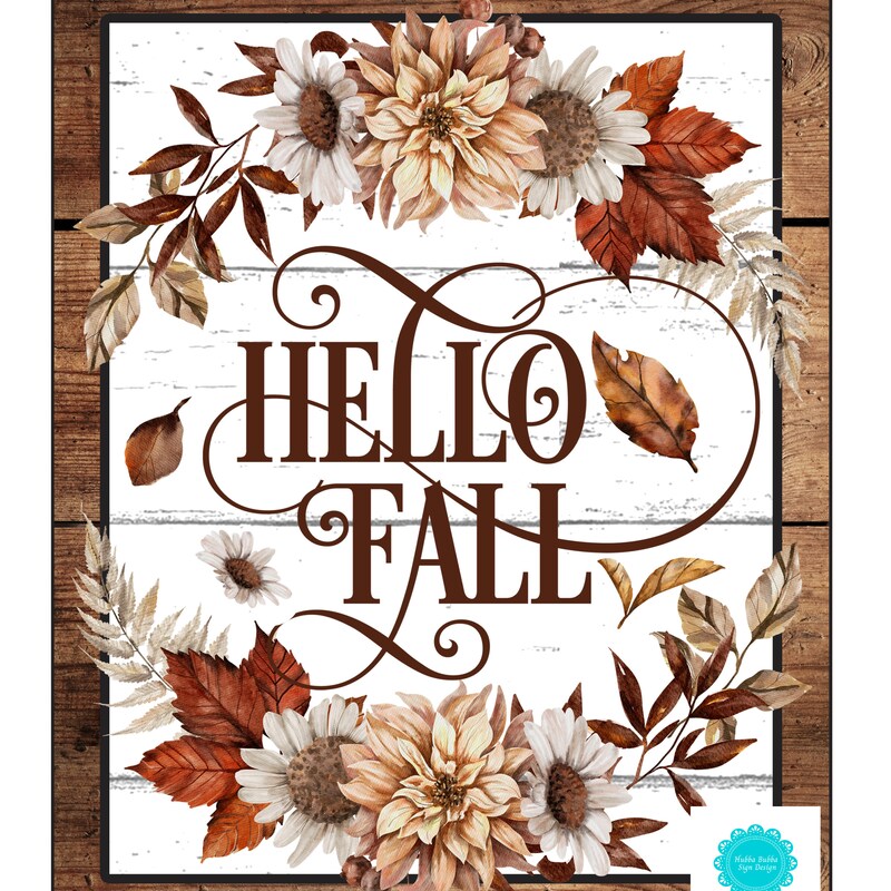 Fall Leaf Sign - Etsy