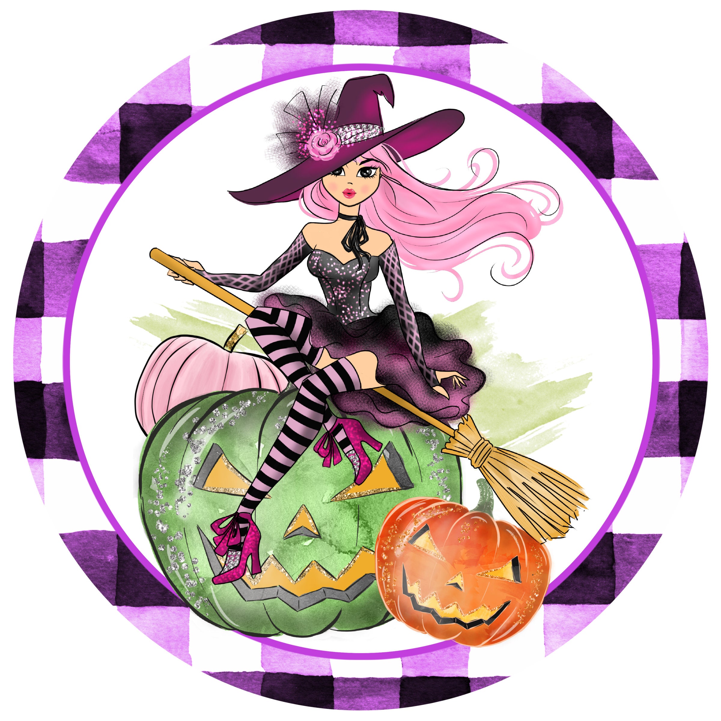 Halloween Sign, Witch Sign, Halloween Witch Sign, Wreath Sign, Craft ...
