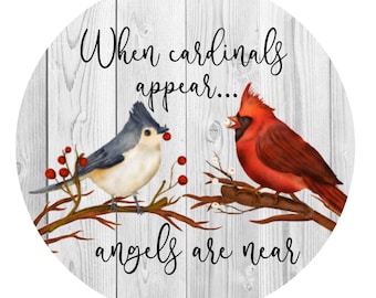 Cardinal Appear When Angels Are Near Sign Winter Sign | Etsy
