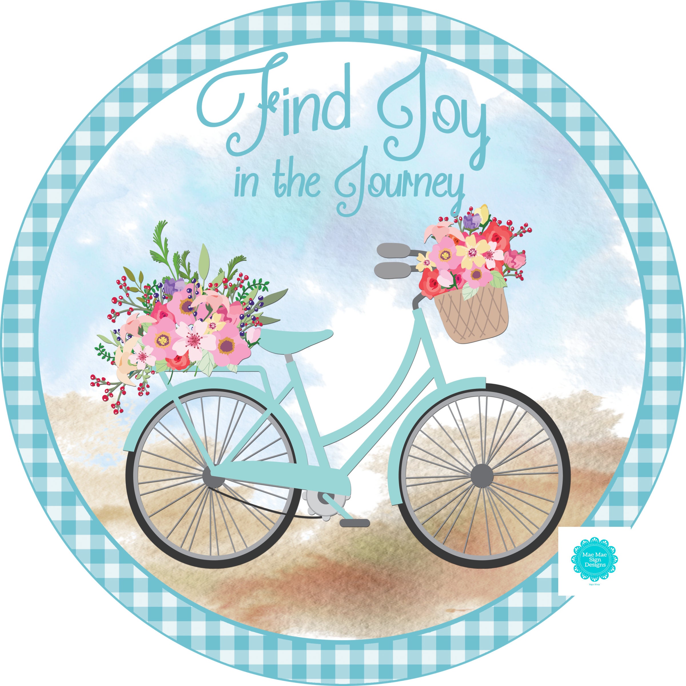 Find Joy in the Journey Sign Bicycle Sign Farmhouse Decor - Etsy