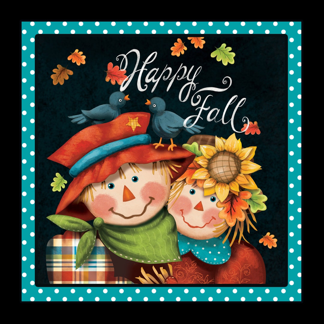Happy Fall Sign, Scarecrow Couple Sign, Fall Sign, Wreath Sign, Craft ...