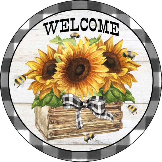 Welcome Sign Everyday Sign Sunflower Sign Summer/fall | Etsy