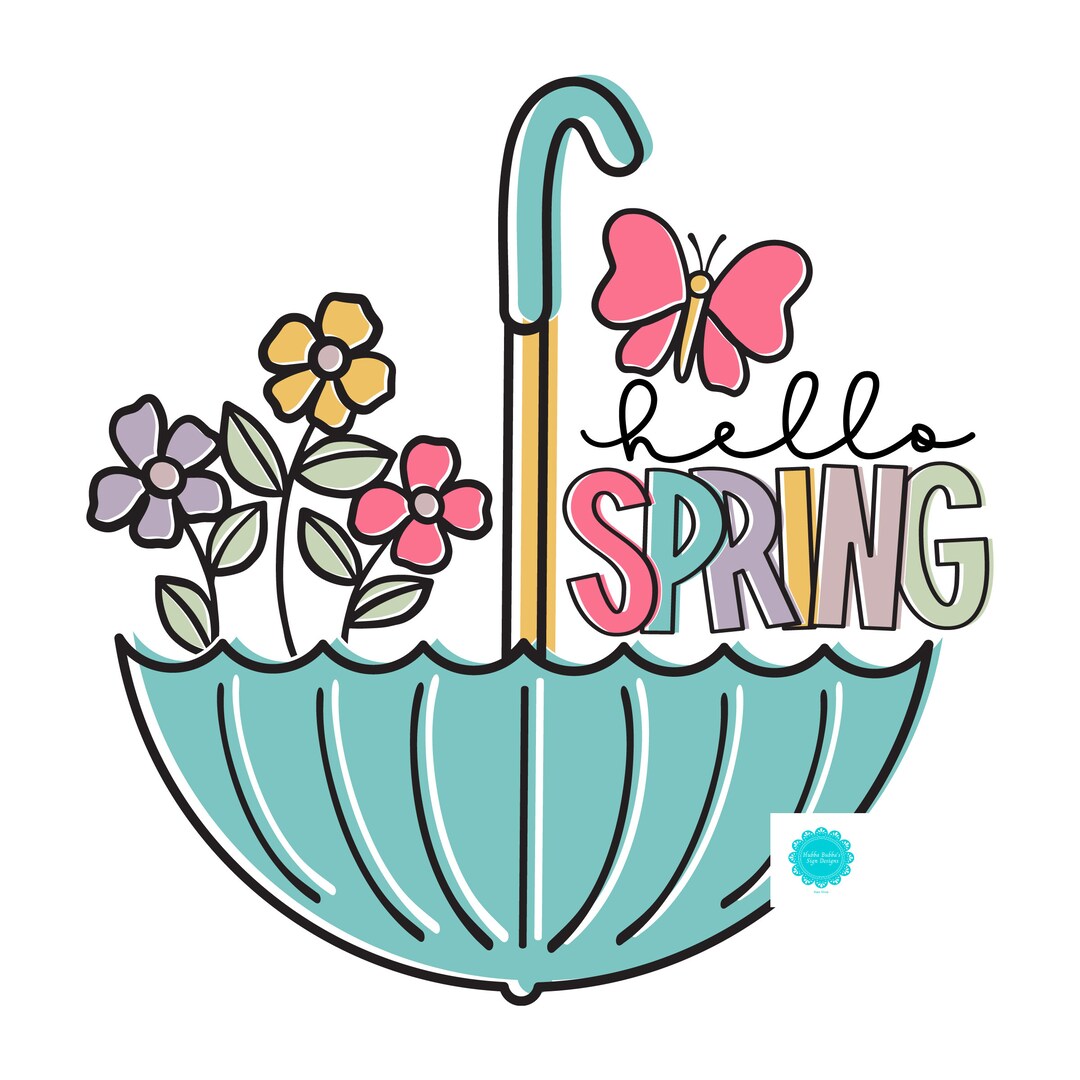 Hello Spring Sign, Dogwood Florals Sign, Spring/summer Wreath Sign ...