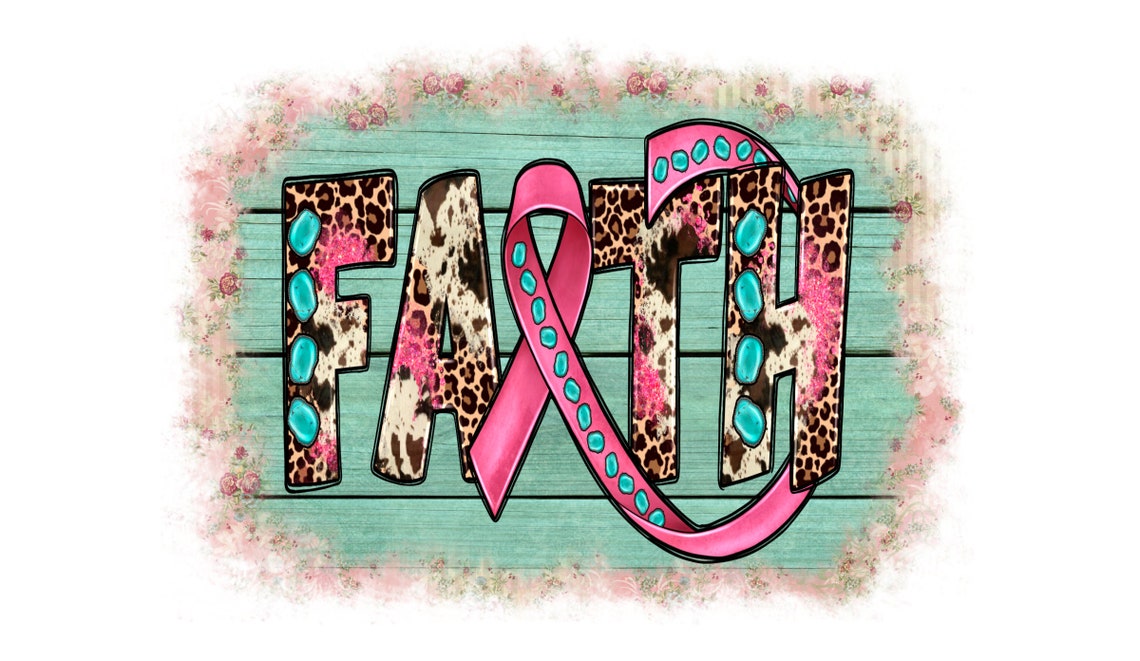 Faith Breast Cancer Ribbon Sign Breast Cancer Awareness Sign - Etsy