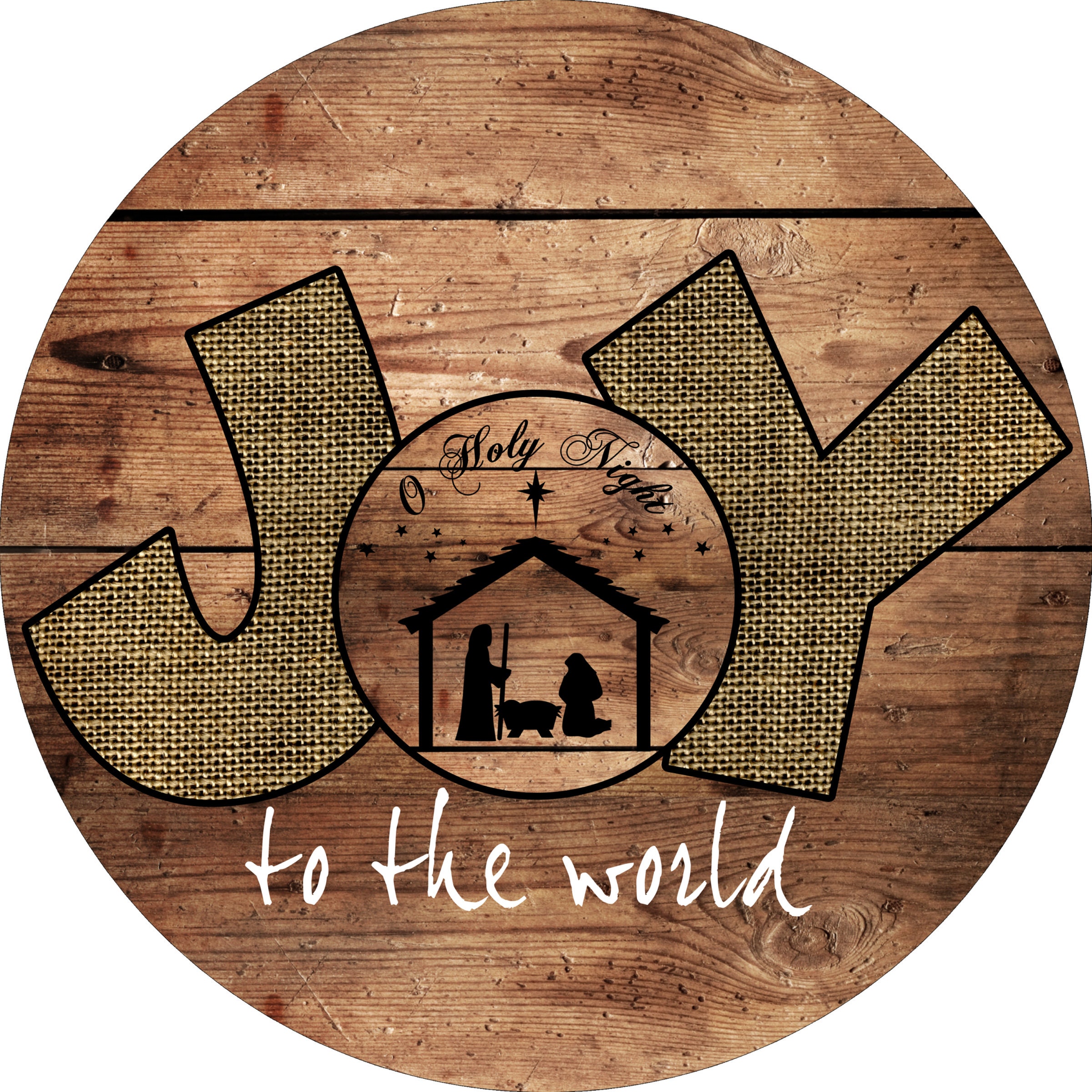 Joy to the World Sign Nativity Sign Religious Christmas - Etsy