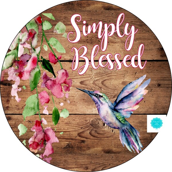 Simply Blessed Wood Sign - Etsy