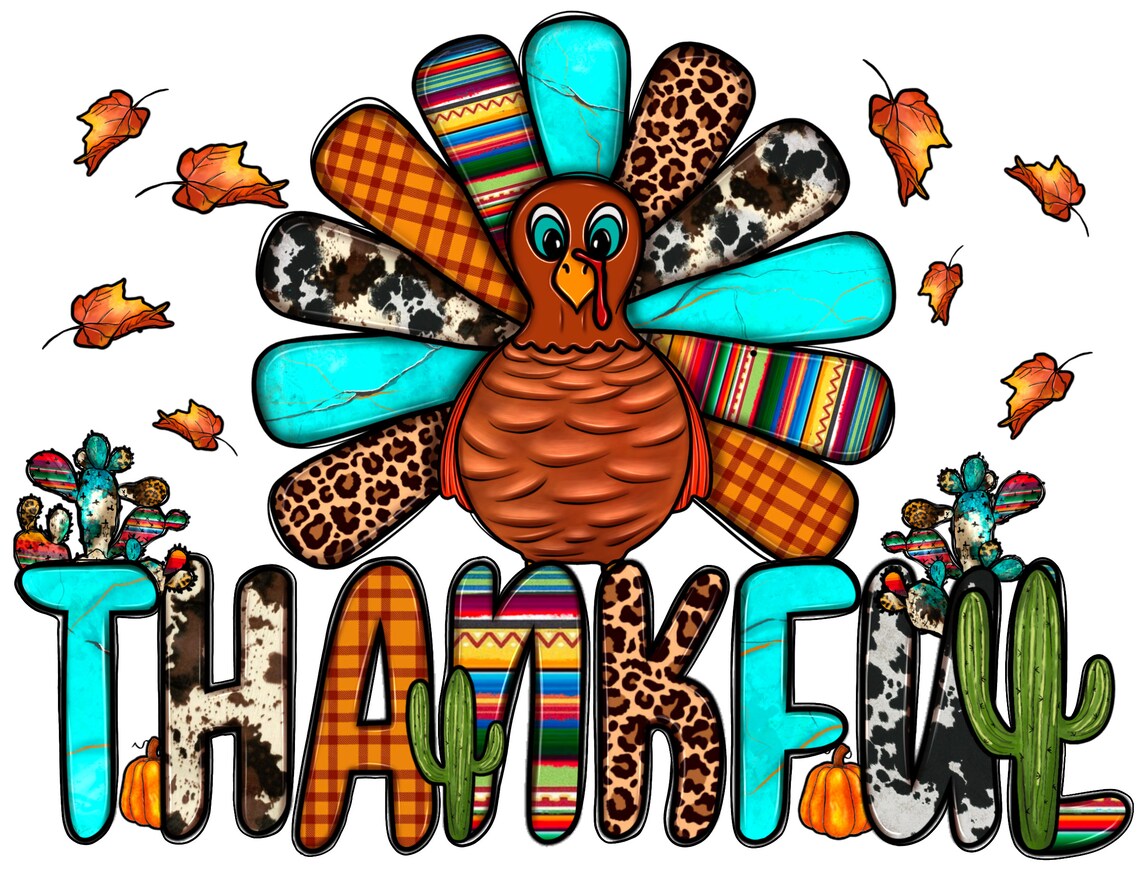 Thankful Turkey Sign Thanksgiving Sign Fall Sign Leopard - Etsy