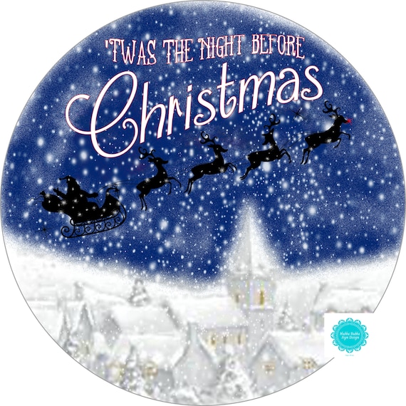 Twas the Night Before Christmas Sign Holiday Sign Winter - Etsy