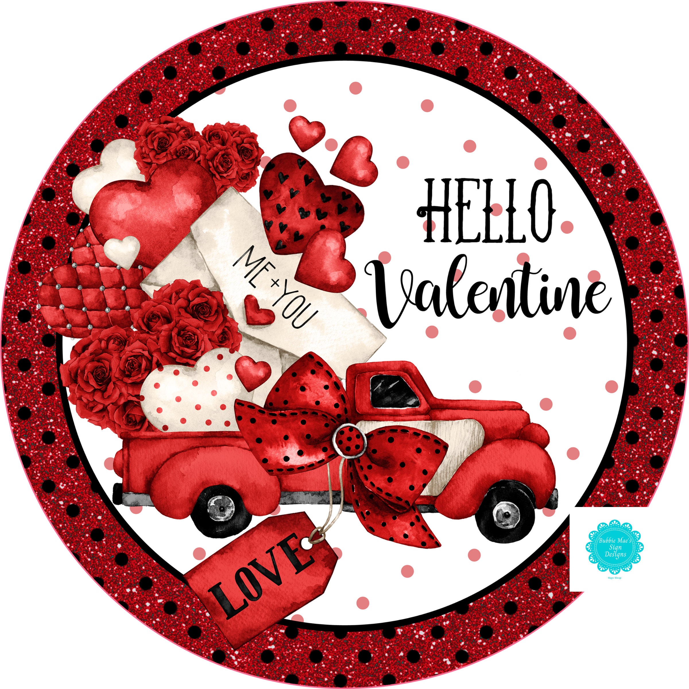Hello Valentine Sign Happy Valentines Day Sign Valentines - Etsy