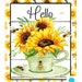 Hello Sign, Sunflower Sign, Bee Sign, Everyday Sign, Wreath Center ...