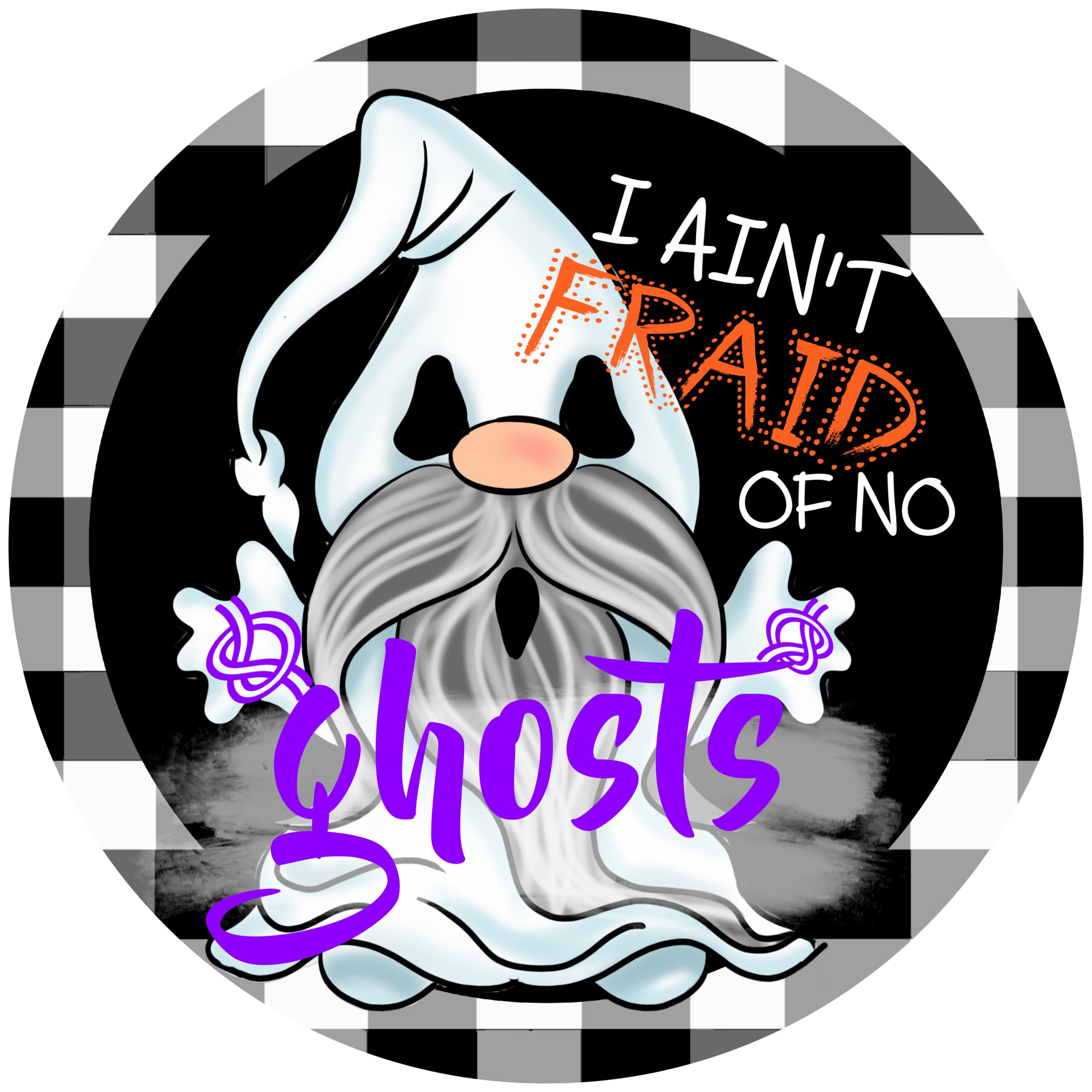 Halloween Sign Ghost Sign Halloween Gnome Sign Wreath Sign - Etsy