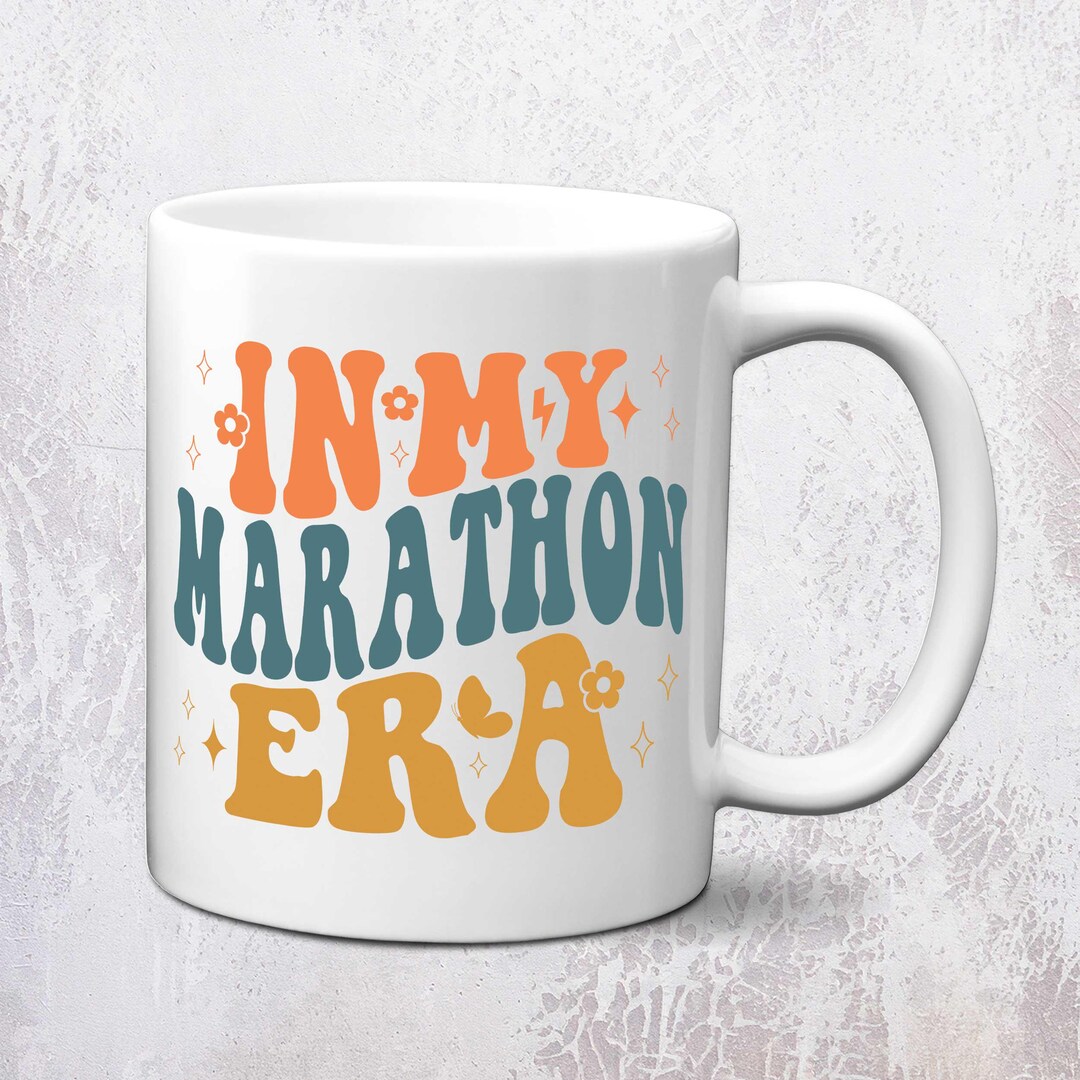 In My Marathon Era Running Mug | Marathon Runner Gift | Funny Mugs for ...