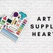 Art Sticker Pack Color Wheel Sticker Easel Sticker Heart of Art ...