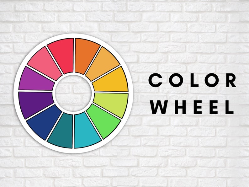 Art Sticker Pack Color Wheel Sticker Easel Sticker Heart of Art ...