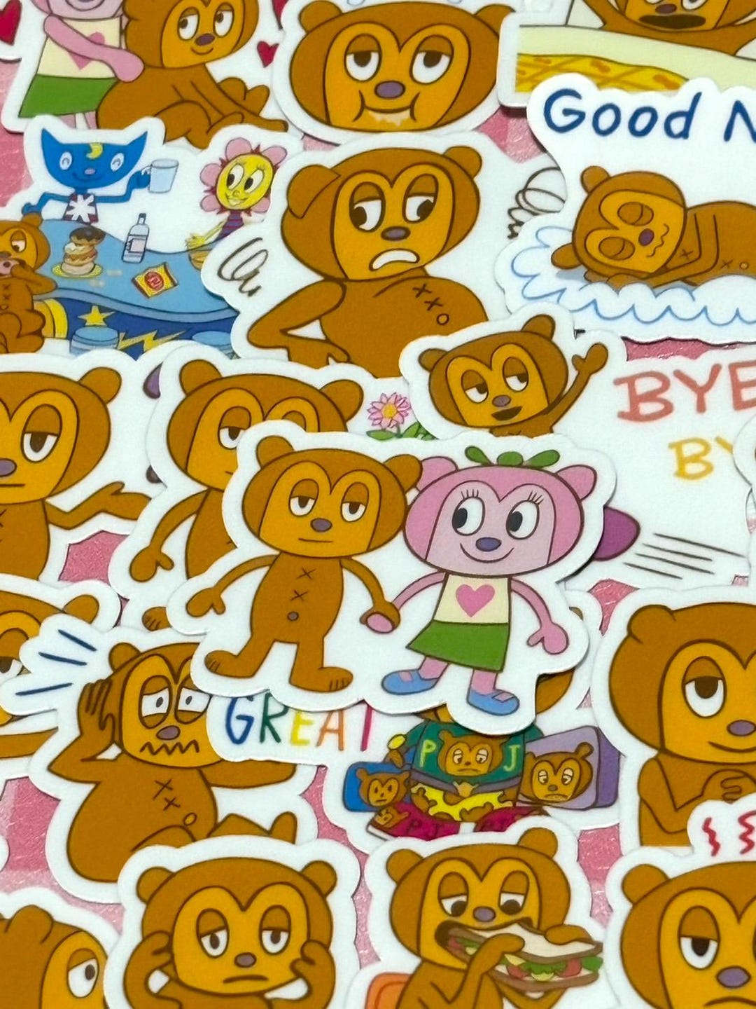 Parappa the Rapper 2, 40 Pcs, Stickers, Waterproof, PJ Berri, Kawaii ...