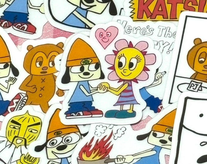 Parappa the Rapper 5, 40 Pcs, Um Jammer Lammy, Stickers, Waterproof ...