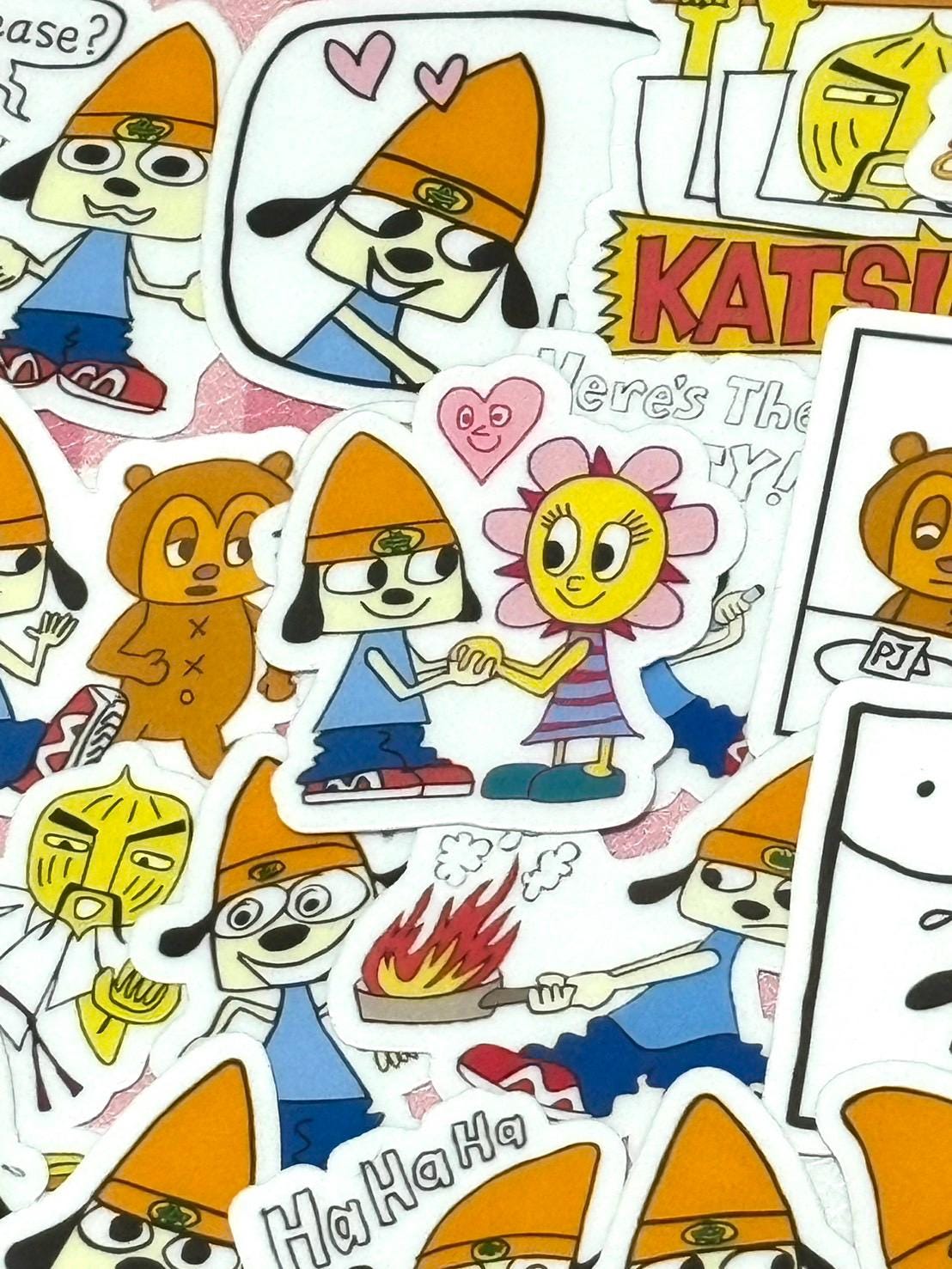Parappa the Rapper 1, 40 Pcs, Stickers, Waterproof, From Japan, Kawaii ...