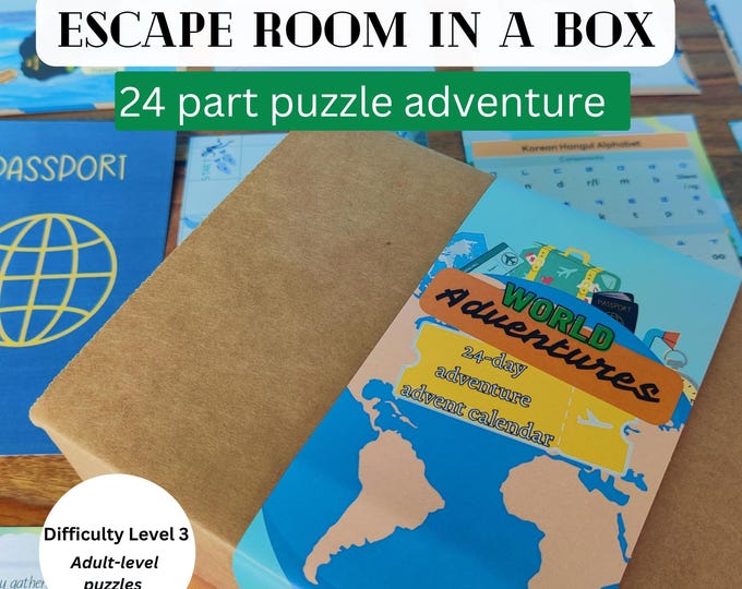 World Adventure Escape Room Advent Calendar (24 Days) | Level 3/5 ...