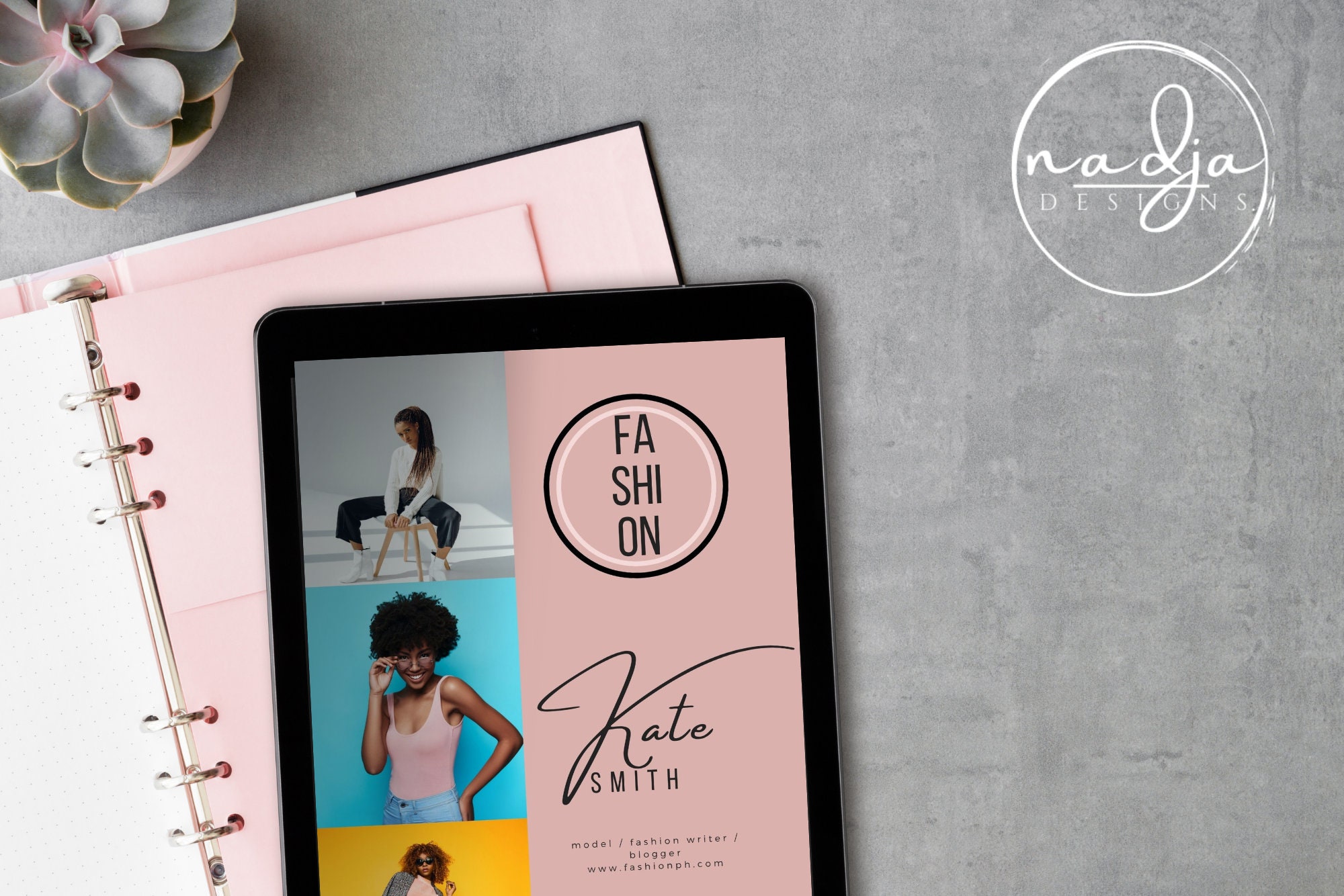 KATE - Media Kit Canva Template, Influencer Media Kit, Press Kit, Pitch ...