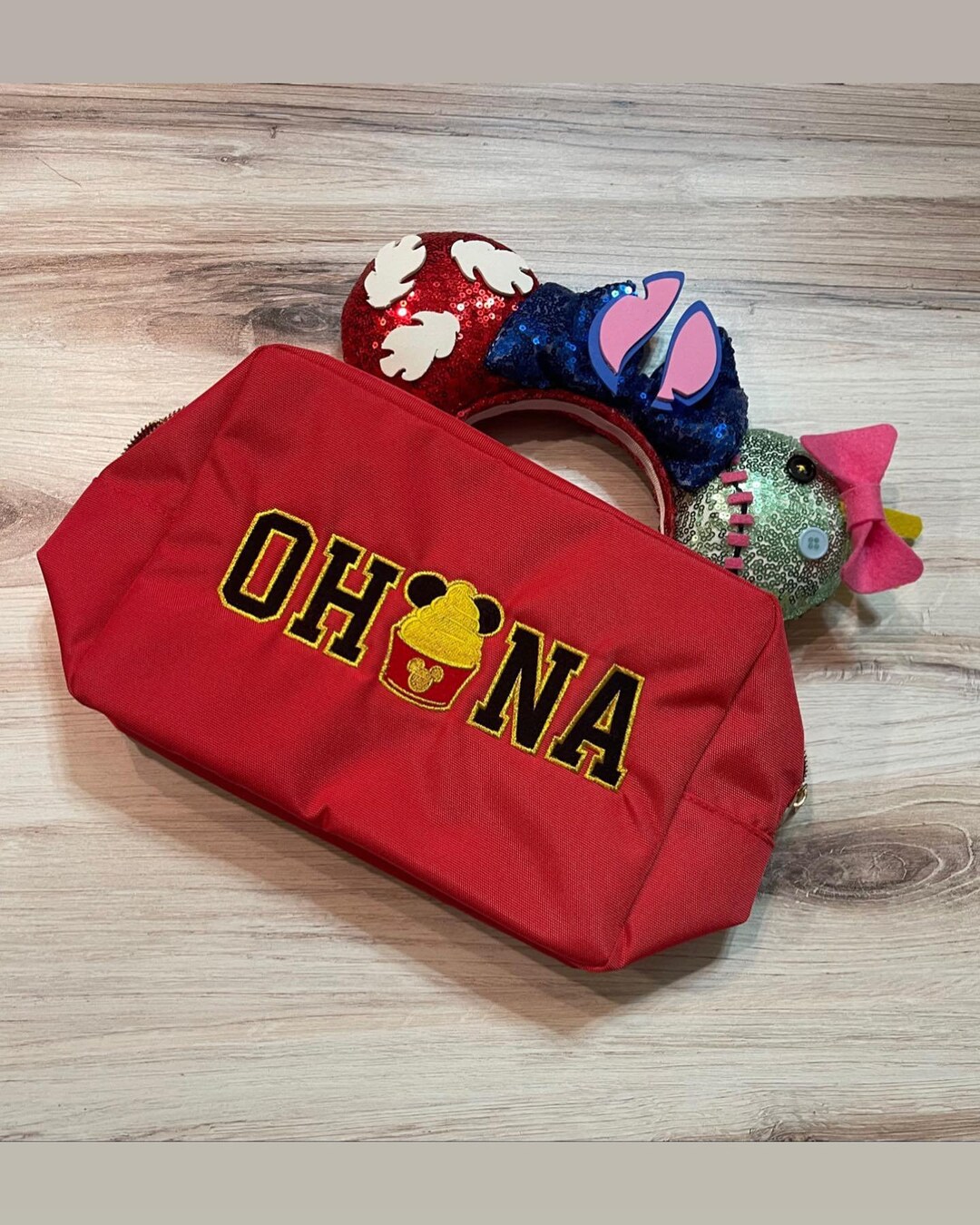 Ohana Dole Whip Disney Inspired XL Nylon Zip Bag - Etsy