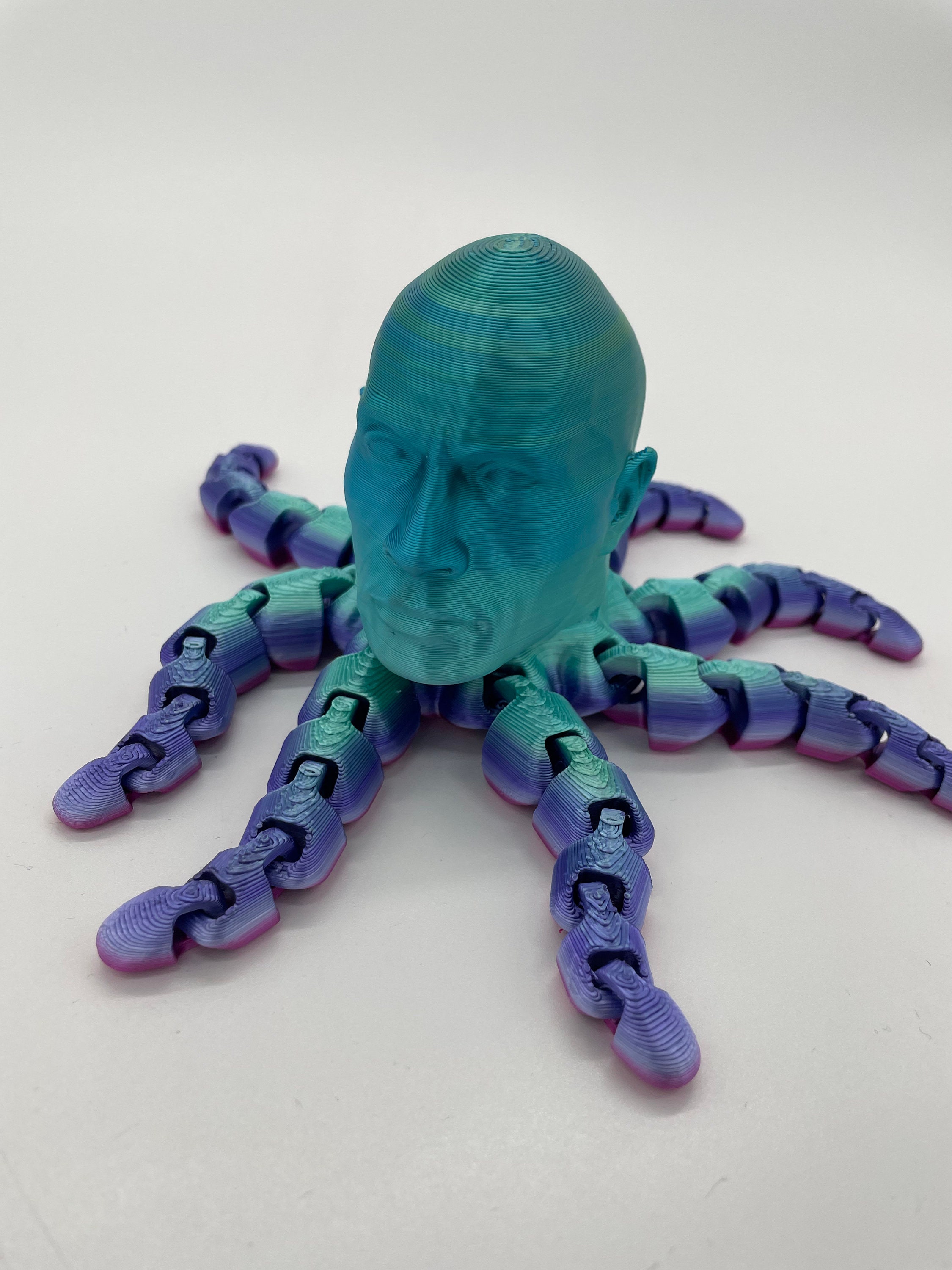Therocktopus Dwayne Johnson Fidget Toy 3D Printed the Rock - Etsy