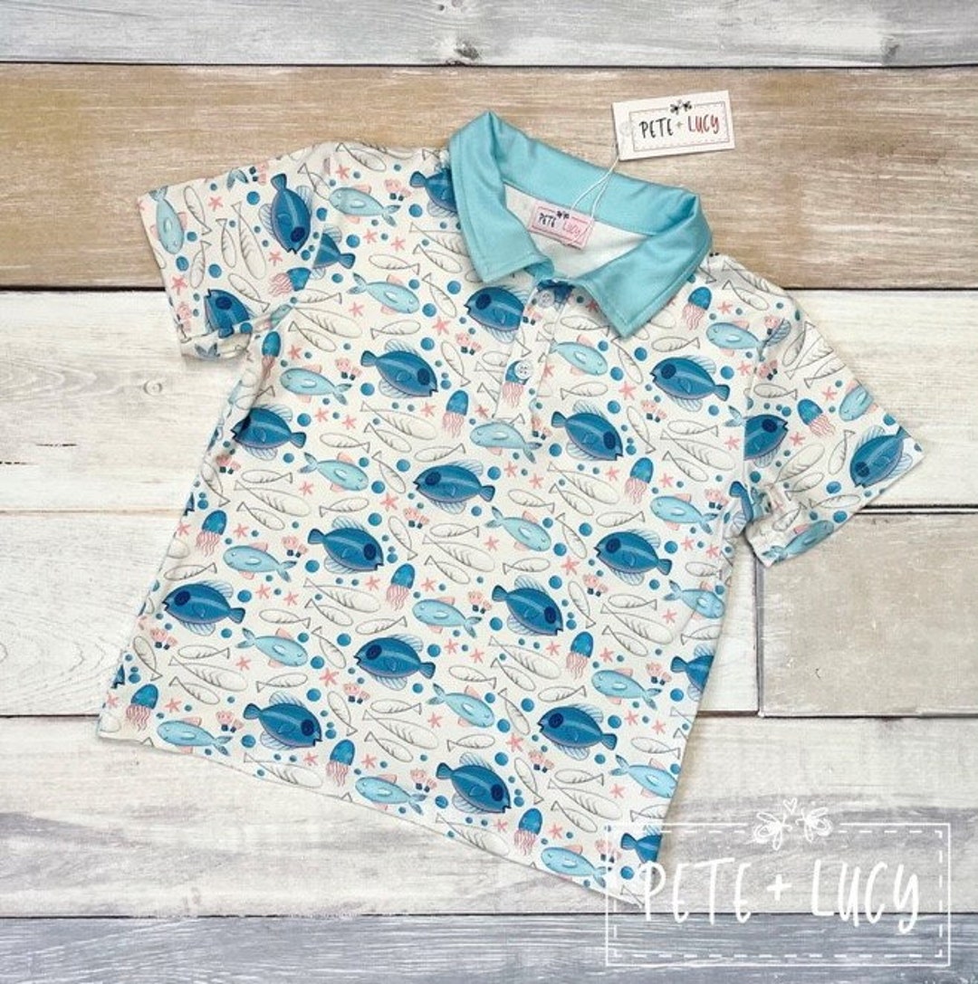 Best Fish in the Sea Short Sleeve Milk Silk Polo Shirt - Etsy