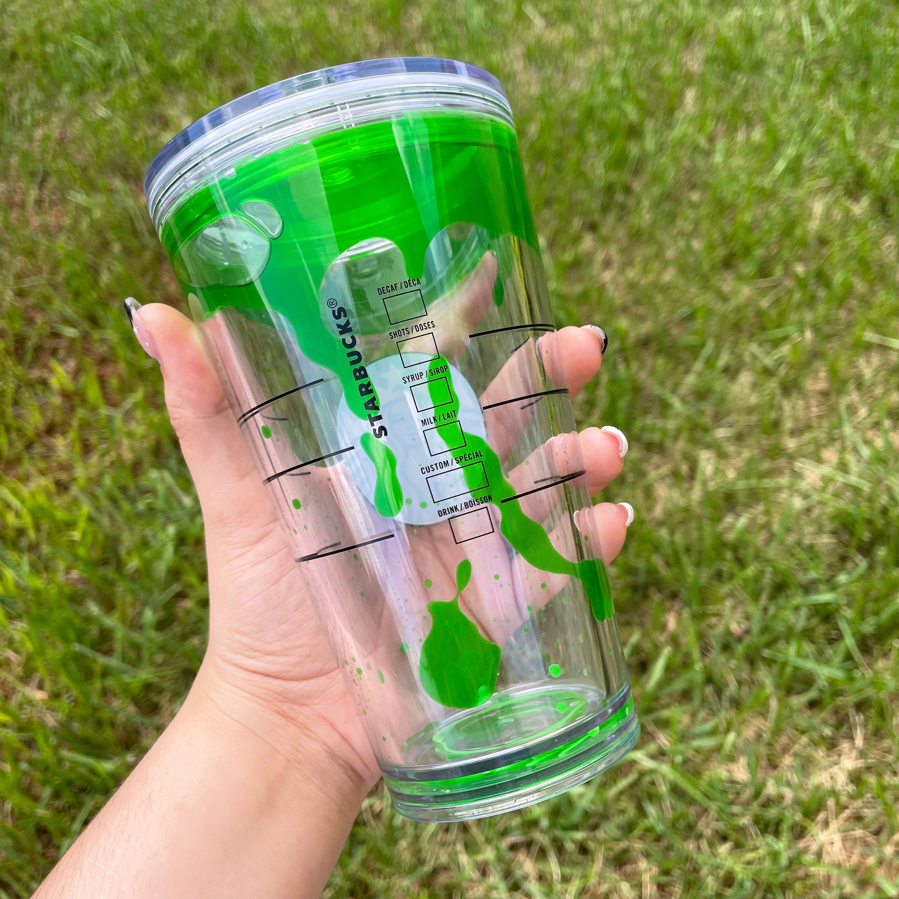 Glow in the Dark Ectoplasm Slime Snow Globe Tumbler Spooky - Etsy