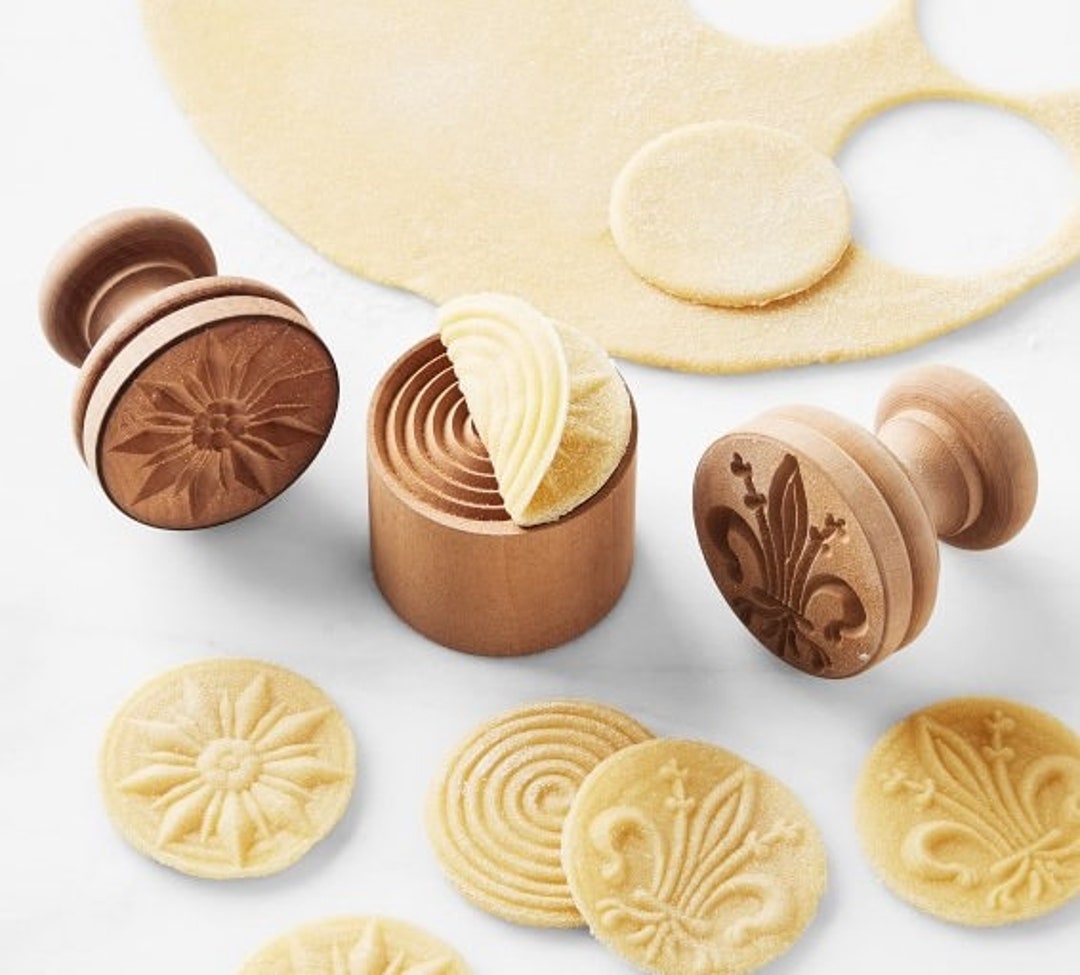 4 Corzetti Fresh Pasta Molds Italian Pasta Set 4 Designs 4 Stamps Wood ...