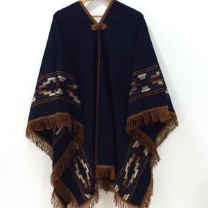 Traditional Argentine PONCHO Gauchos Unisex Men's Poncho Women's Poncho ...