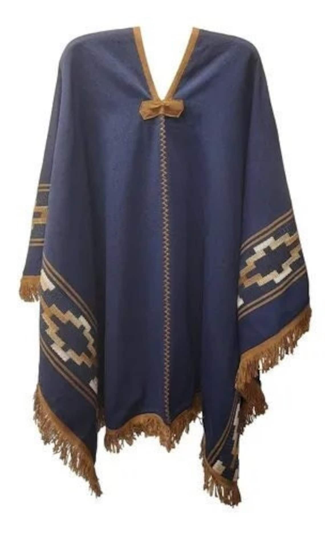 PONCHO Tradicional Argentino Gauchos Unisex Poncho | Etsy