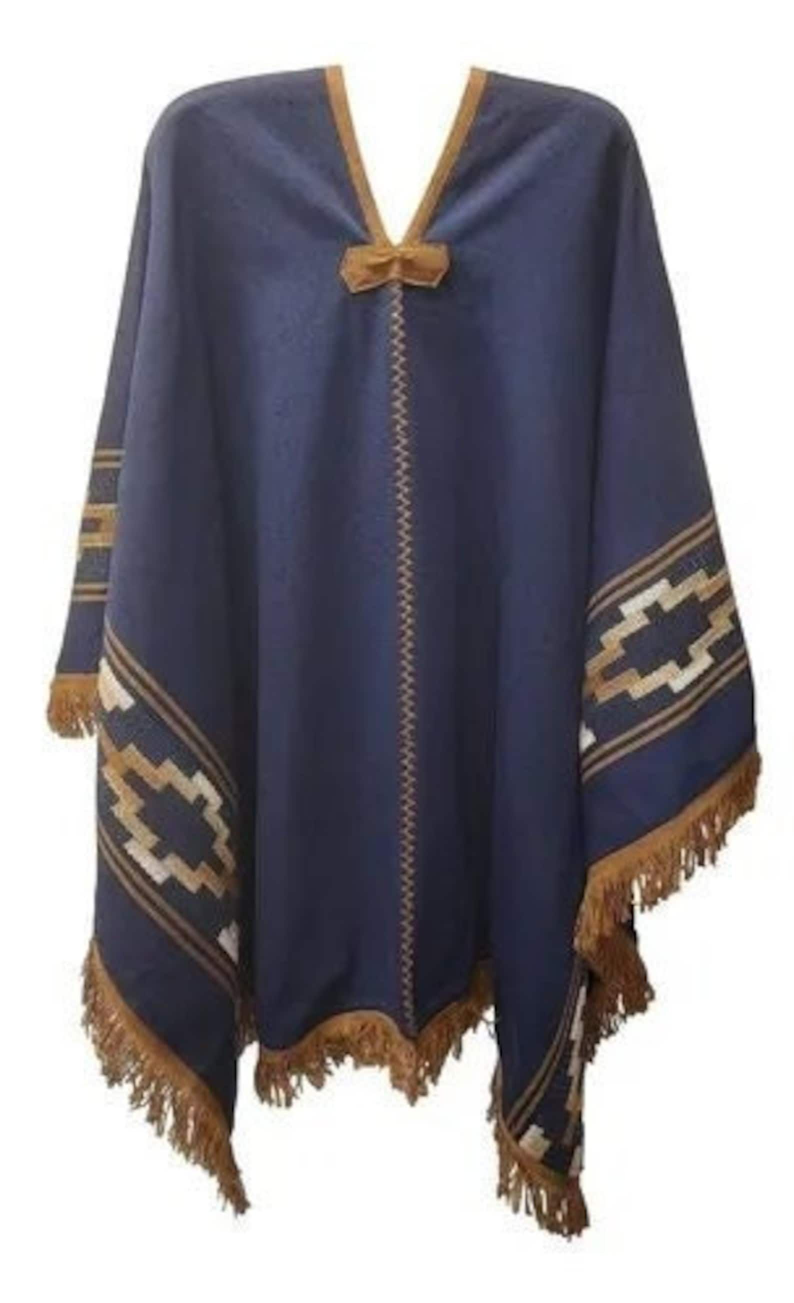 PONCHO Tradicional Argentino Gauchos Unisex Poncho | Etsy
