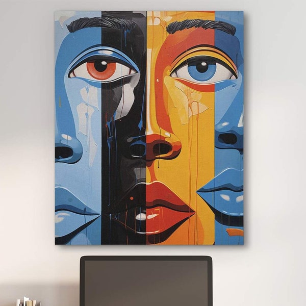 Abstract Portrait - Etsy