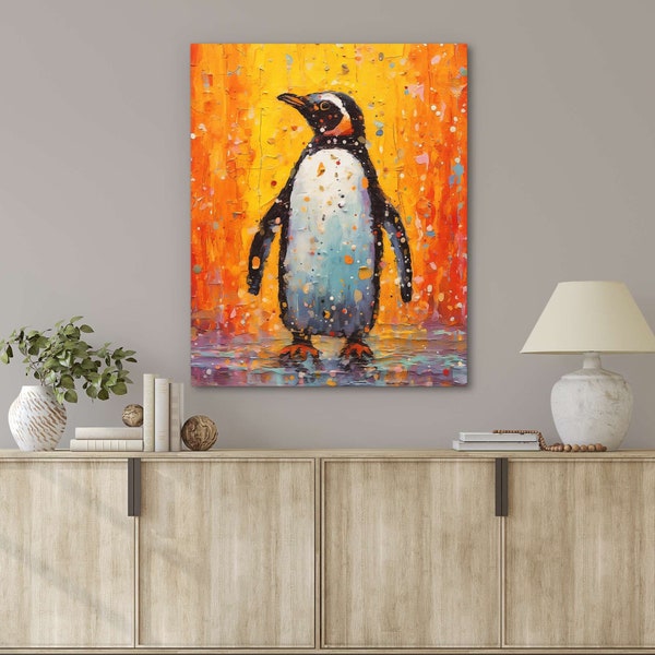 Penguin Painting - Etsy
