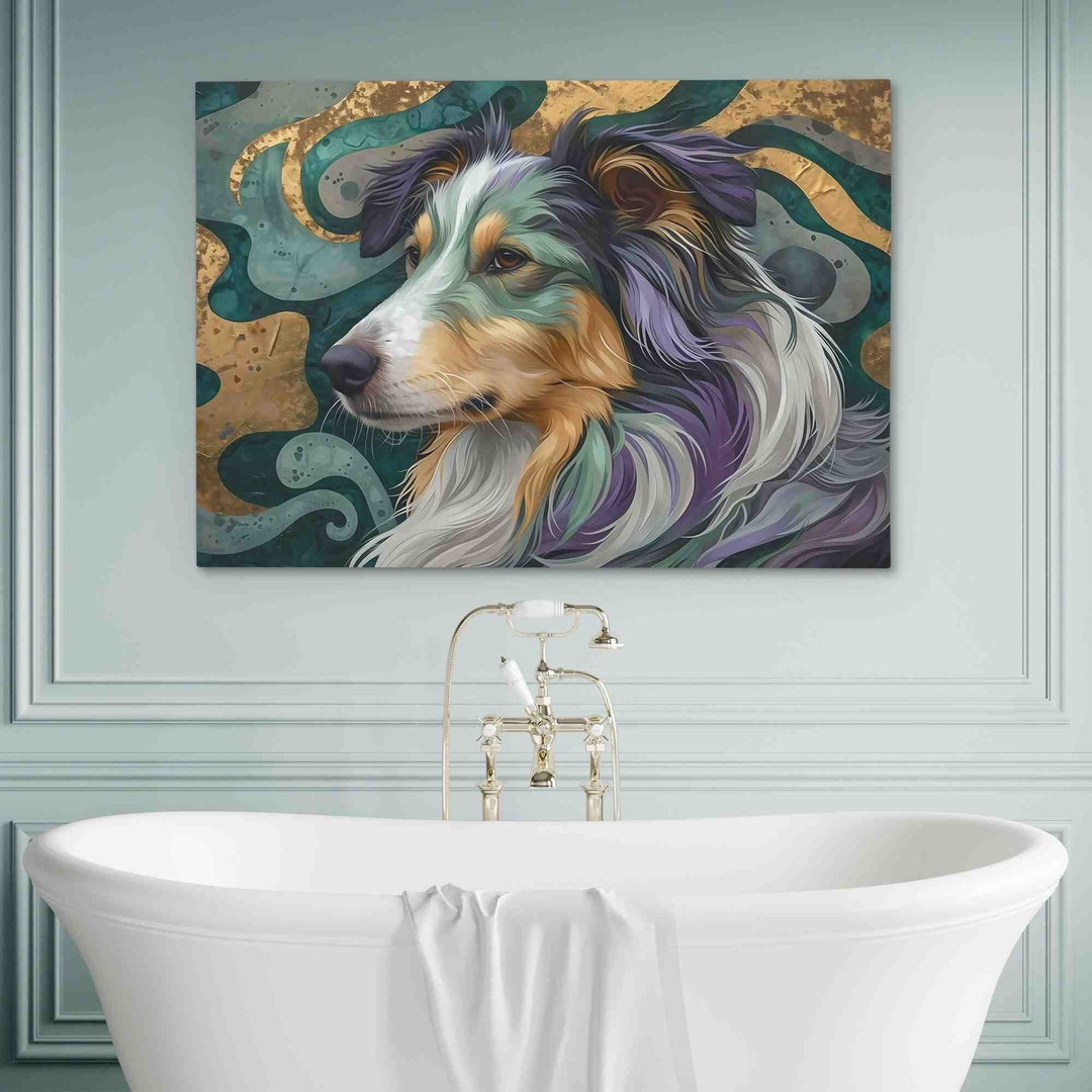 Canine Harmony: Shetland Sheepdog Art Print | Colorful Abstract Dog ...