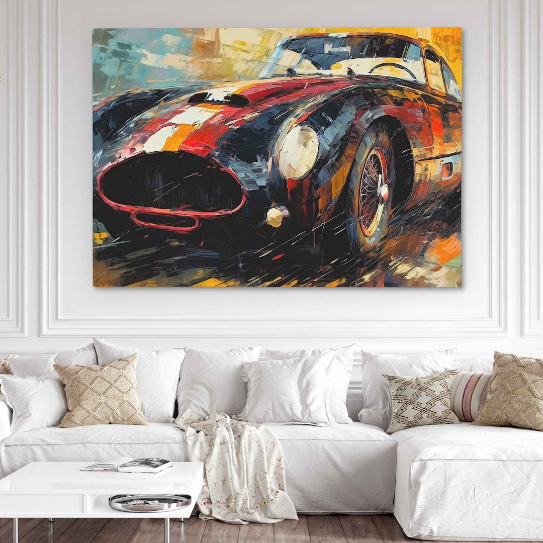 Classic Race Car Art Automotive Wall Art Print Car Guy Gift - Etsy