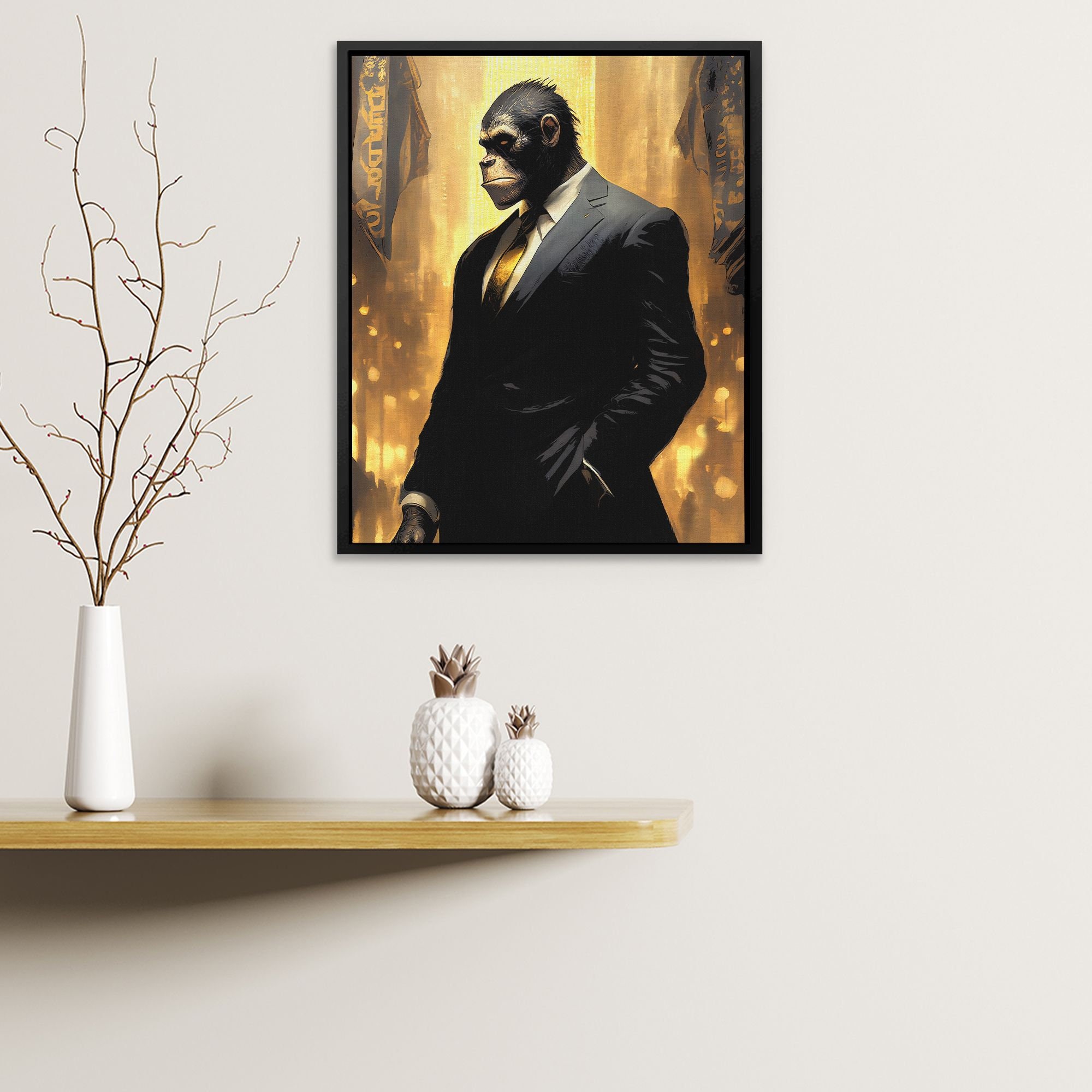 Stock Market Wall Street Bets Ape Painting - Day Trader Gift Ape All ...