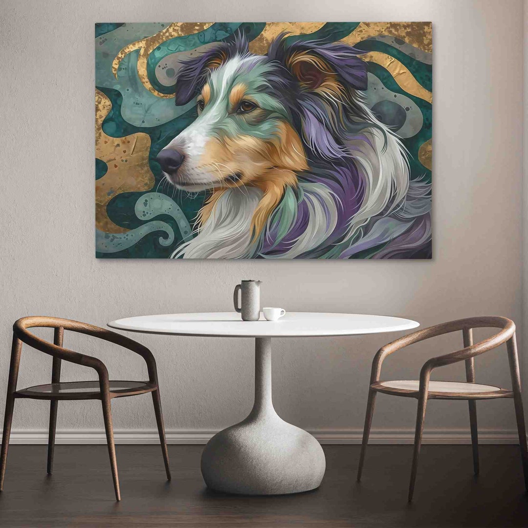 Canine Harmony: Shetland Sheepdog Art Print Colorful Abstract Dog ...