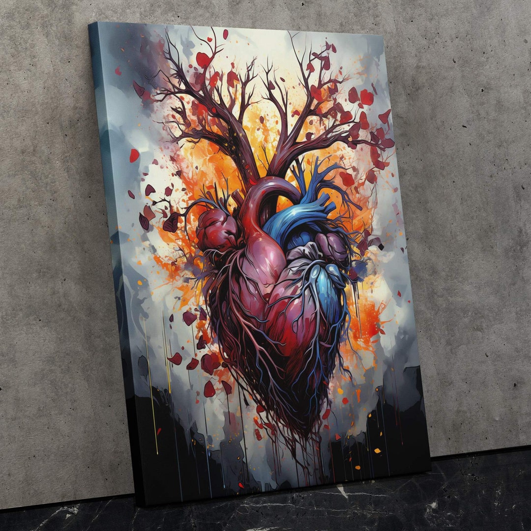 Heart of Nature Artwork Symbolic 'beating Heart' Illustration - Etsy