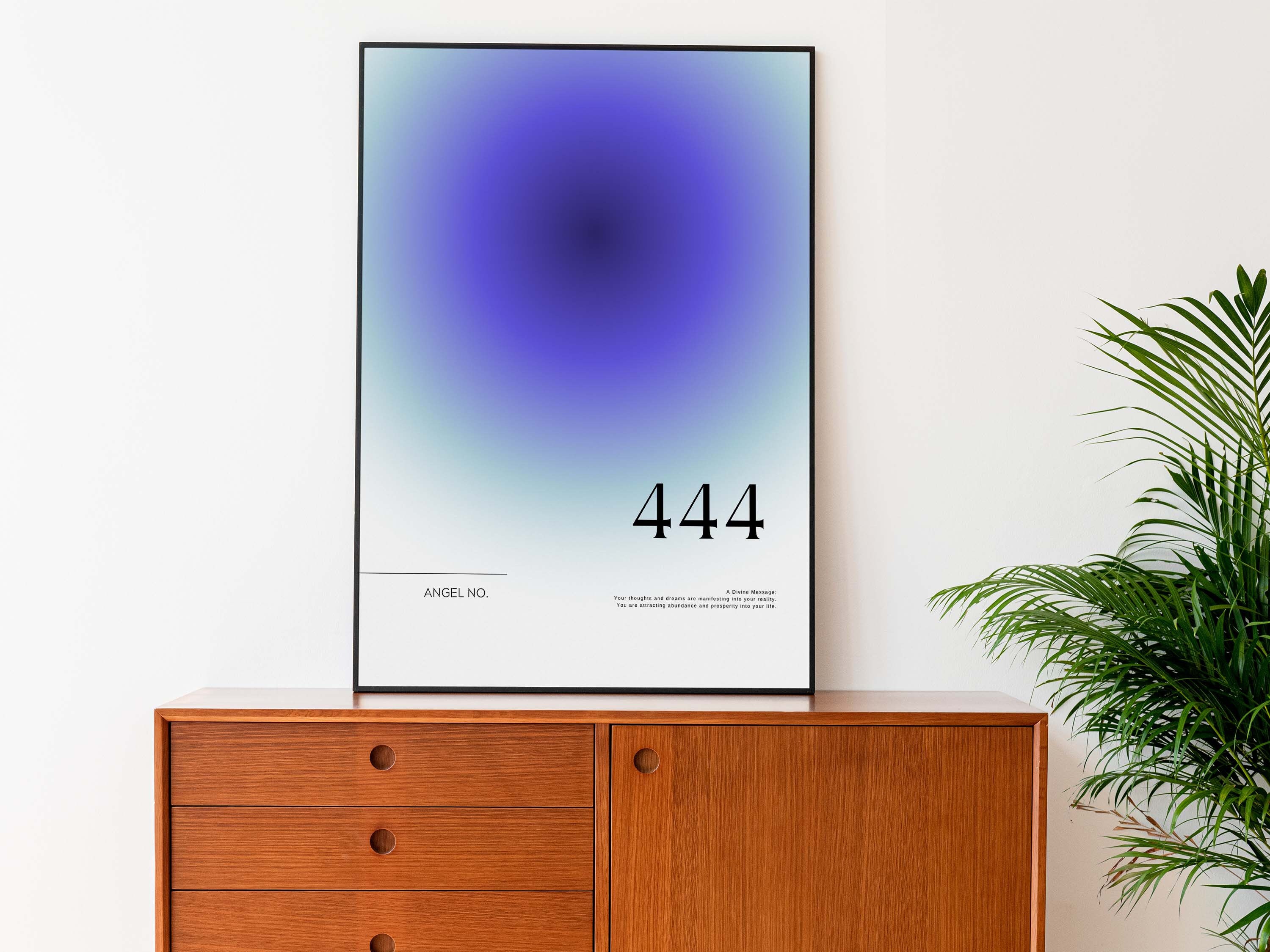 444 Aesthetic Angel Number Poster,angel Number Digital Download Print ...