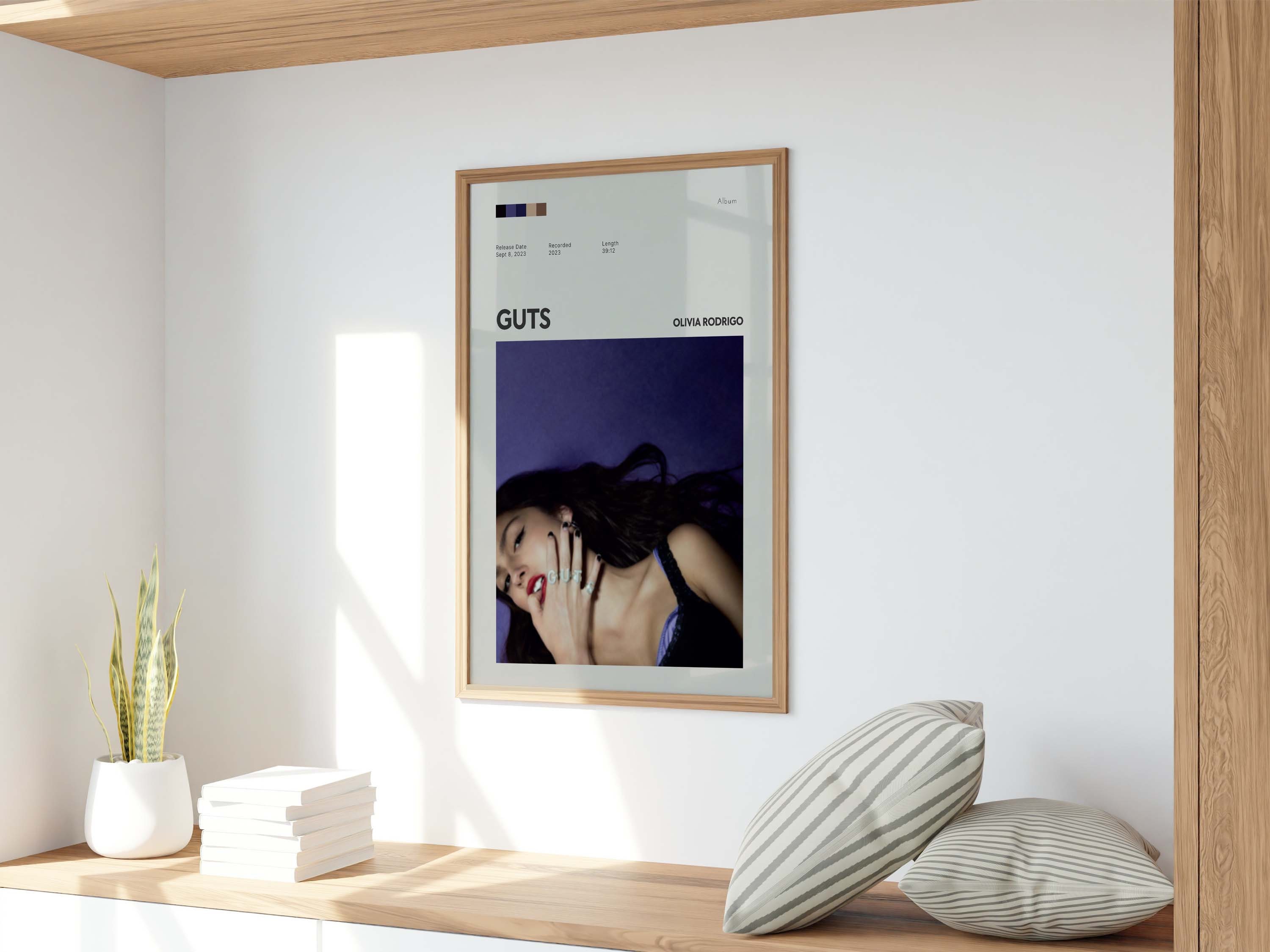 GUTS Olivia Rodrigo Album Art Poster - Home Decor - Wall Art - Album ...