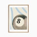 8 Ball Disco Ball Print: Retro Trendy Wall Art (digital Download) - Etsy