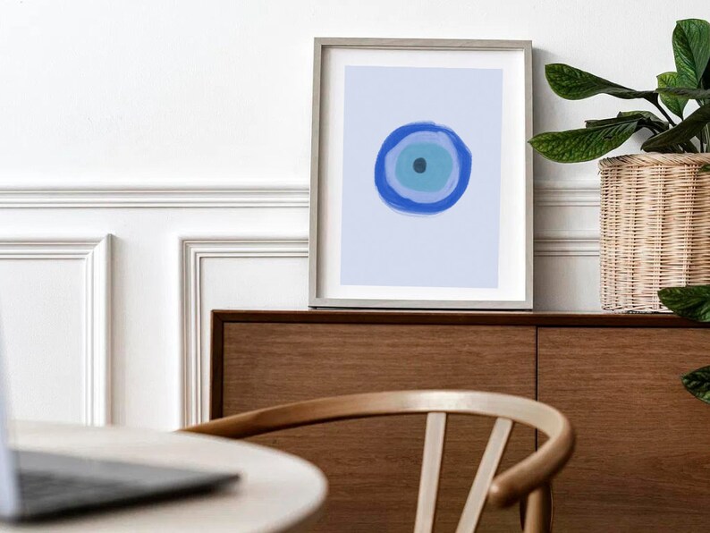 Evil Eye Print, Digital Download, Aesthetic Printable Wall Art ...