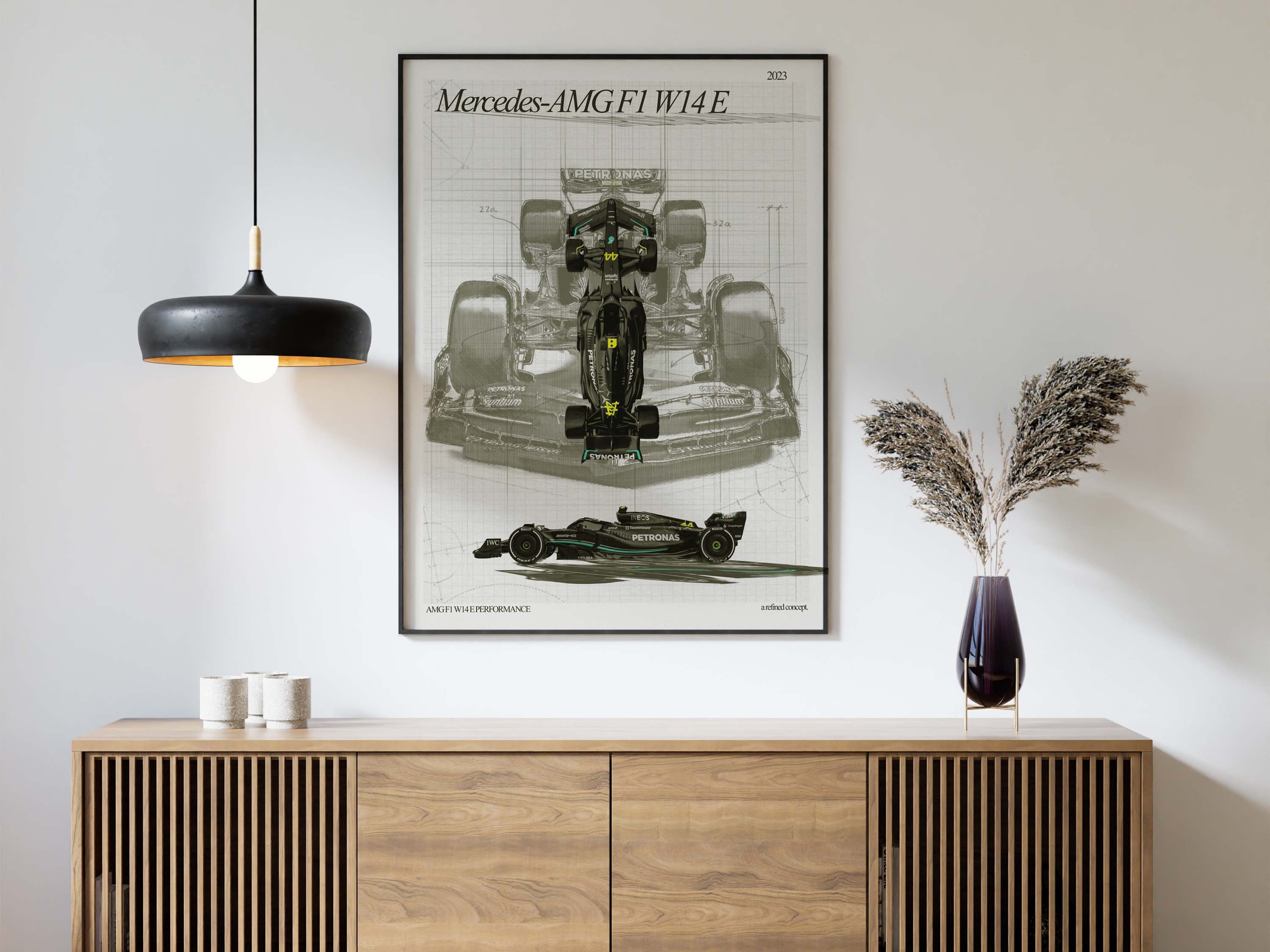 Formula One Mercedes AMG F1 W14E Poster Digital Download Formula 1 Race ...
