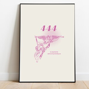 444 Aesthetic Angel Number Posterangel Number Digital - Etsy