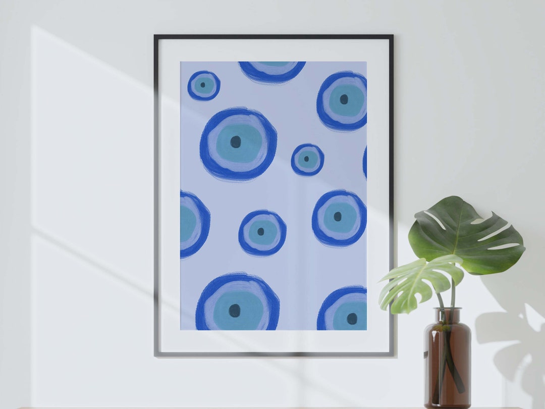 Evil Eye Print, Digital Download, Aesthetic Printable Wall Art ...